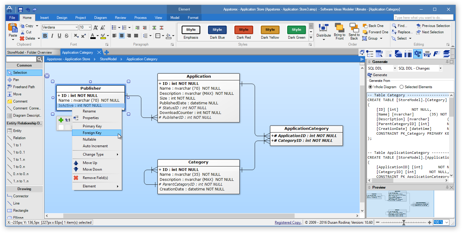 ERD tool - entity relationship software - Software Ideas Modeler ERD tool - entity relationship software - Software Ideas Modeler